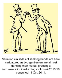 MONTHLY BLOG 46, THE HISTORY OF THE HAND-SHAKE - Penelope J Corfield